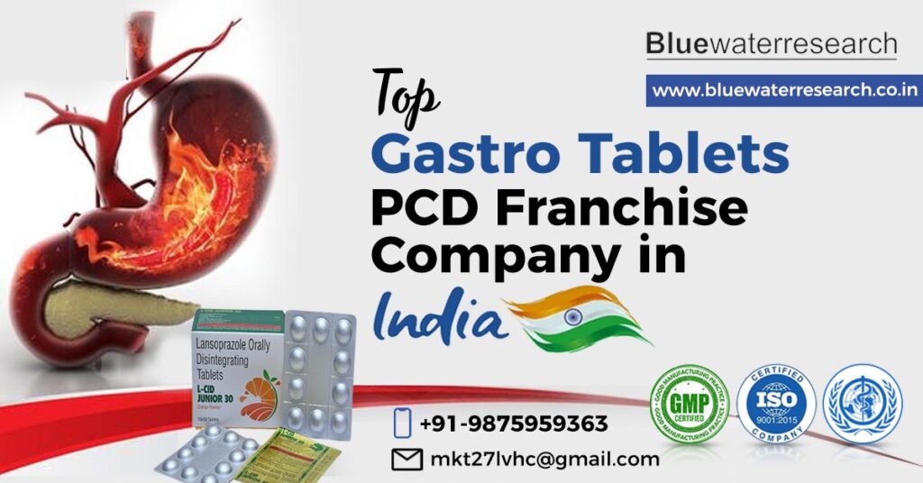 Best Gastro Tablets PCD Franchise Company in India - Blue Water Research
